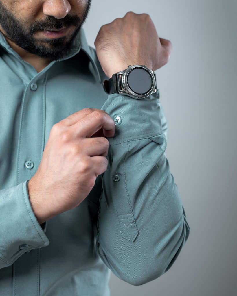 Office Shirt in Light Teal - Gorur Ghash